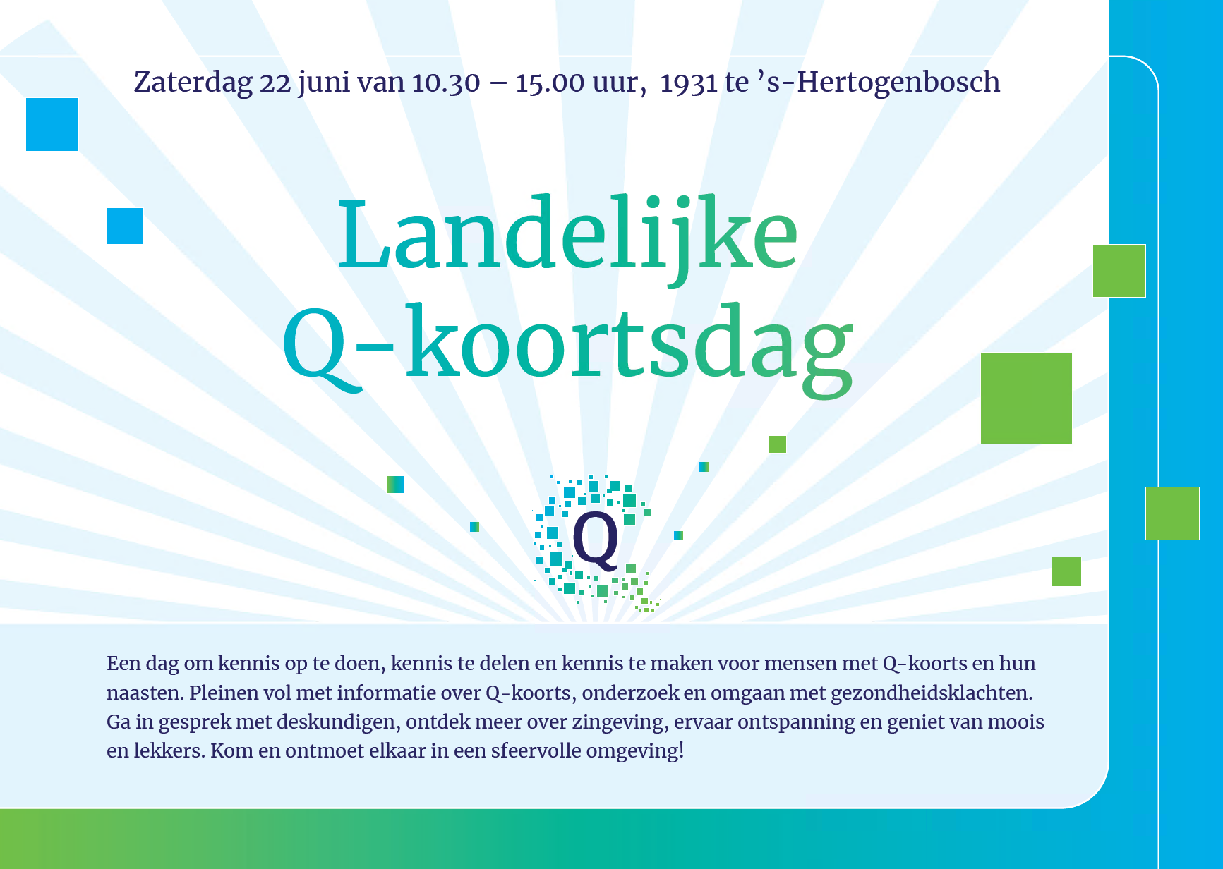 Landelijke Q-koortsdag op zaterdag 22 juni - Q-support